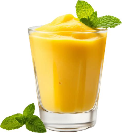 Ai Generated Mango Smoothie With Mint Png 38066859 Png