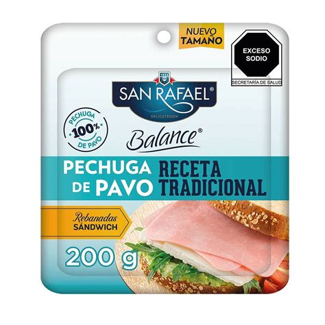 Pechuga De Pavo San Rafael Balance Receta Tradicional 200 G Walmart