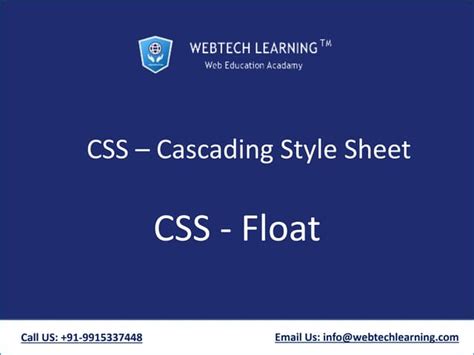 Css Floats Ppt