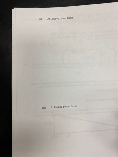 Solved 2 Consider The Equivalent Circuit Of A Sych Chegg Com