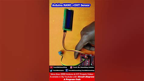 Arduino Nano Dht Sensor With I2c Lcd Temperature And Humidity