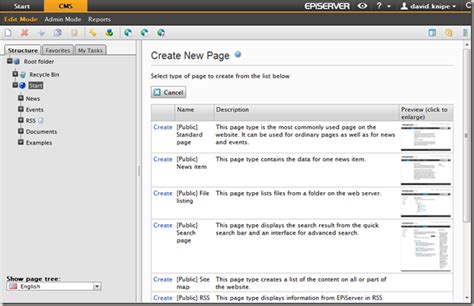 Enhancing The Create New Screen In Episerver David