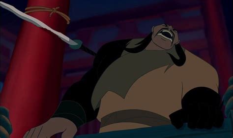 Shan Yu Yelling In Rage Mulan Disney Villains Disney Pixar