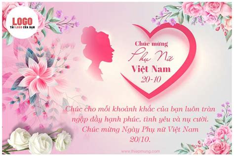 Viết lời chúc lên thiệp chúc mừng 20 10 cho phái đẹp