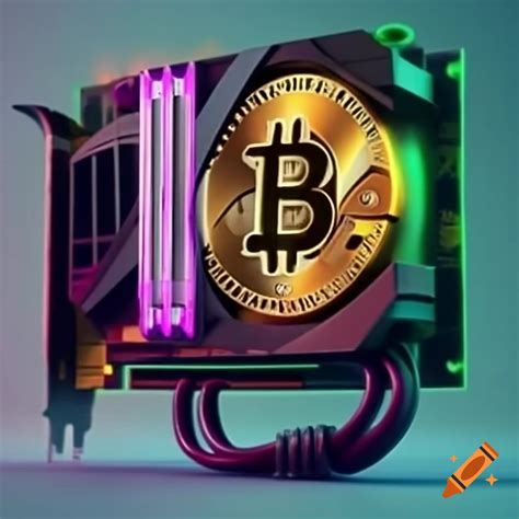 Nvidia Graphics Card And Bitcoin Cryptocurrency Symbols On Craiyon