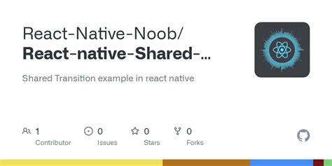 Github React Native Noob React Native Shared Transition Animation Example Shared Transition