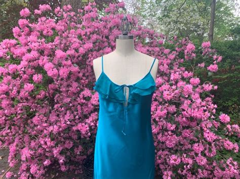 1980s Flirty Chiffon Keyhole Lingerie Val Mode Gem
