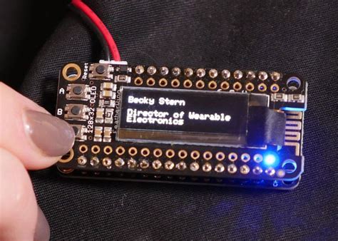 wifi oled display badge electronic t ideas electrical projects