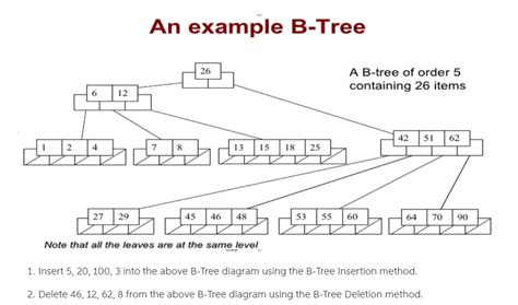 Solved An Example B Tree 26 A B Tree Of Order 5 Containing