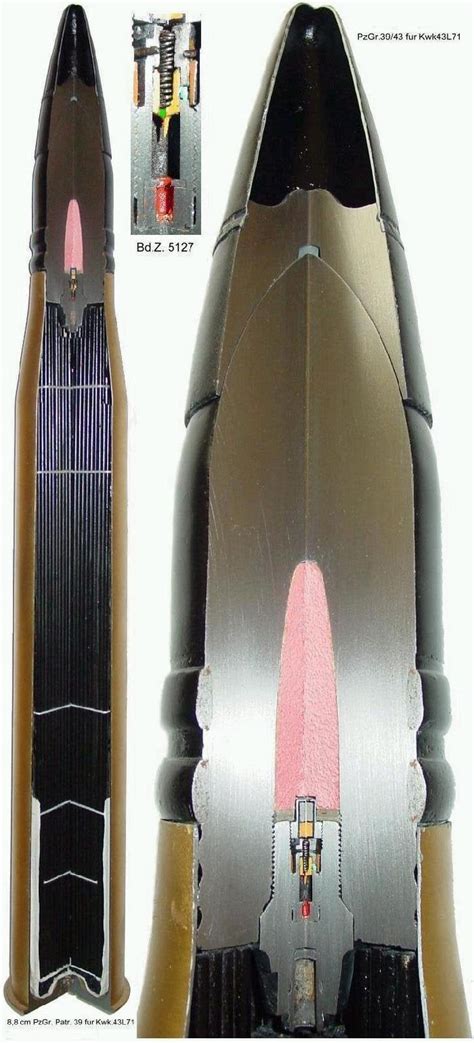 Panzergranate 39 Apcbc Armor Piercing Capped Ballistic Cap Shell For The Infamous 88mm Kwk 43