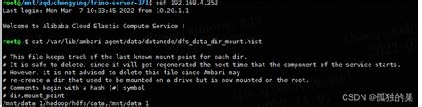 Ambari发现正常磁盘未挂载 Datanode服务已启动 Datanode Unmounted Data Dir Csdn博客