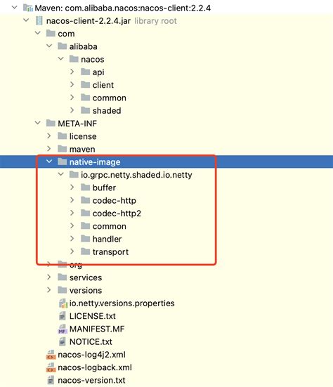 Nacos Graalvm Reachability Metadata Is It Overwritten By Netty · Issue