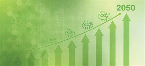 Graph Reduce Co2 Or Carbon Concept Futuristic Decrease Down Graph