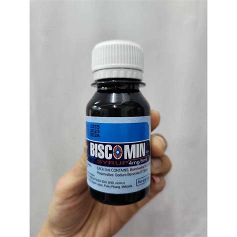 Mpi Biscomin Syrup 4mg 5ml Raspberry Flavour 60ml Shopee Malaysia