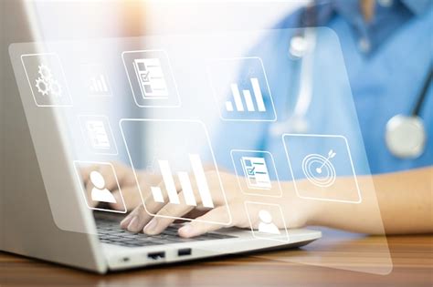 Premium Photo Doctor Using Computer Document Management System Dms