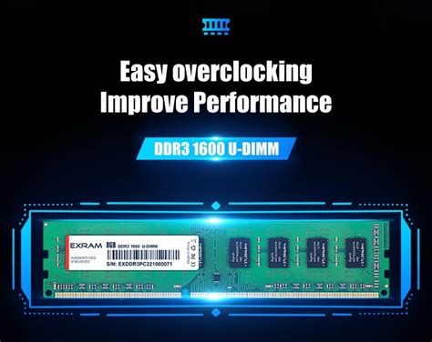 [local 24h] Exram Ddr3 Ram Desktop 8gb 4gb 1600mhz U Dimm Pc3 12800 240pins 1 5v Gaming Memory