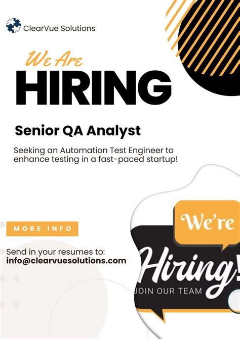 Wearehiring Automationtesting Qaengineer Seniorqaanalyst