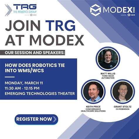 Third Wave Automation On Linkedin Modex2024 Trg Modexshow Sharedautonomy Robotics Wms Wcs