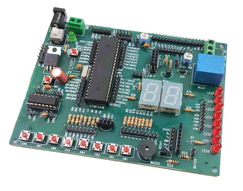 Avr Atmega16 32 Microcontroller Development Board With Usb Asp Programmer And 40 Pin Wires
