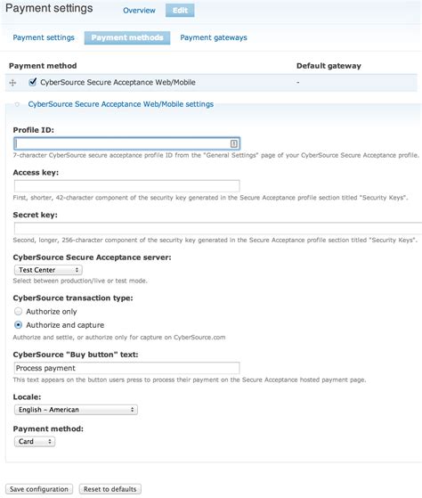 Ubercart Cybersource Secure Acceptance Webmobile