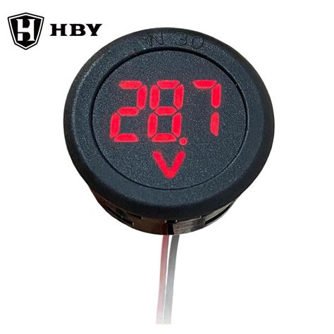 Dc4 100v Digital Voltmeter Led Digital Display Circular Voltmeter Car Voltage Current Meter Volt