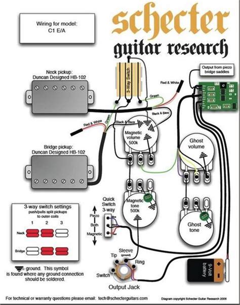 Schecter Sustainiac Wiring Diagram