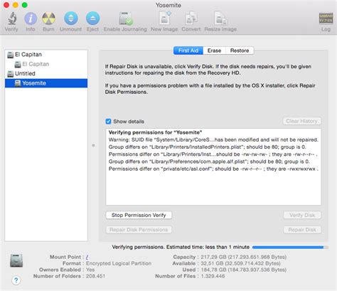 Verify And Repair Permissions From The Command Line In Os