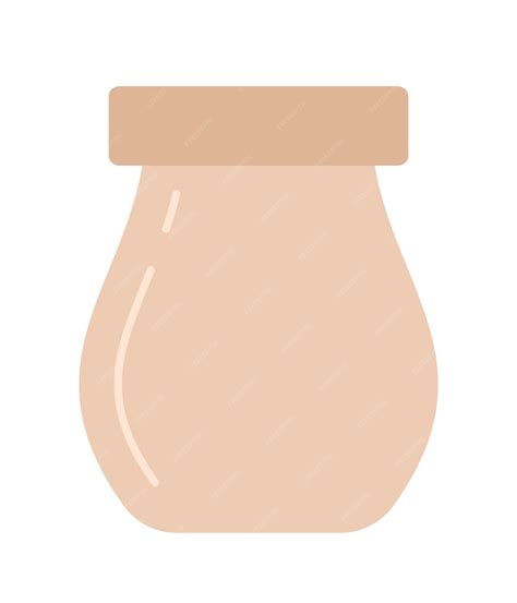 골동품 세라믹 냄비 세미 플랫 컬러 벡터 개체 도자기 취미 장식 꽃병 흰색 배경에 편집 가능한 만화 클립 아트 아이콘 웹 그래픽 디자인을 위한 간단한 지점 그림 프리미엄 벡터