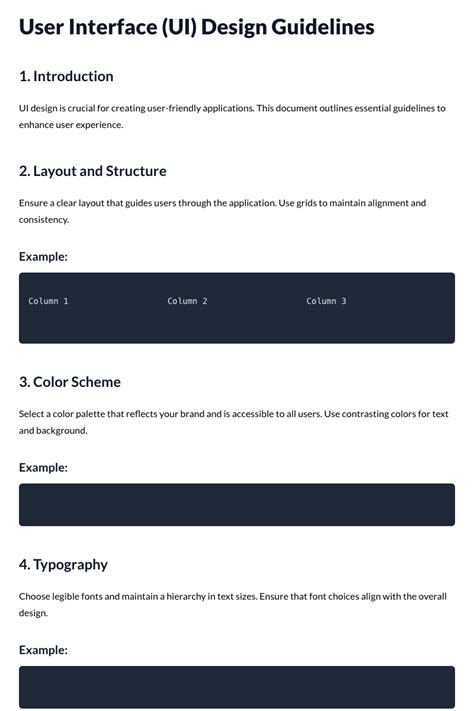 User Interface Ui Design Guidelines Template Collaborative Docs For Teams