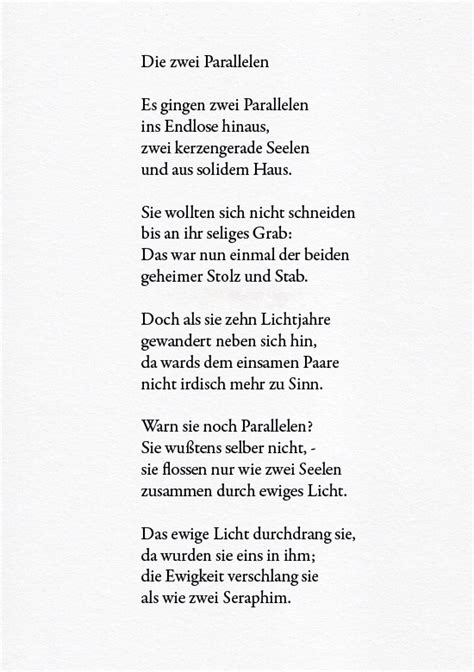 Visual Poetry — Die Zwei Parallelen« By Christian Morgenstern