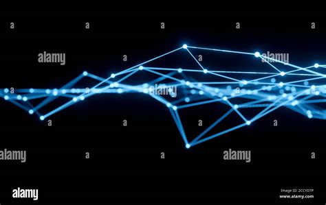 Modern Abstract Polygonal Wireframe Structure Virtual Background Digital Technology Science