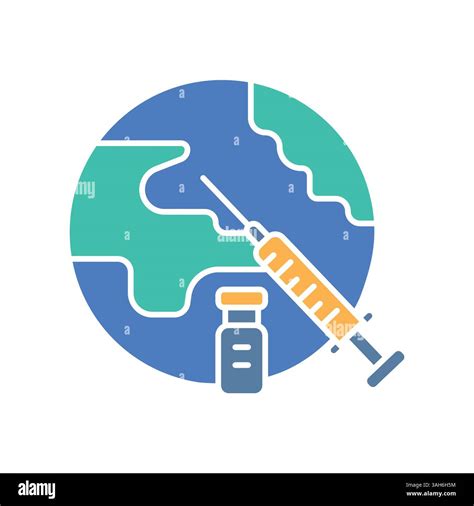 Vaccination Color Flat Icon For Digital And Print Projects Minimal Clean Icons For Apps And