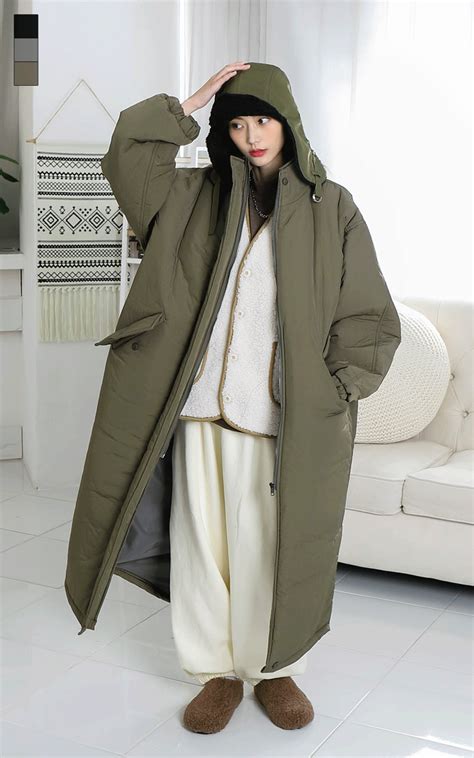 라이트 남녀공용 롱패딩 4온스