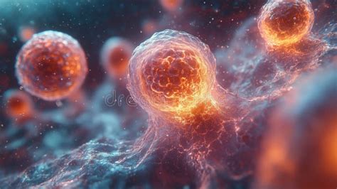 Exploring The Intricate World Of Microscopic Cellular Life Stock Image Image Of Cellular