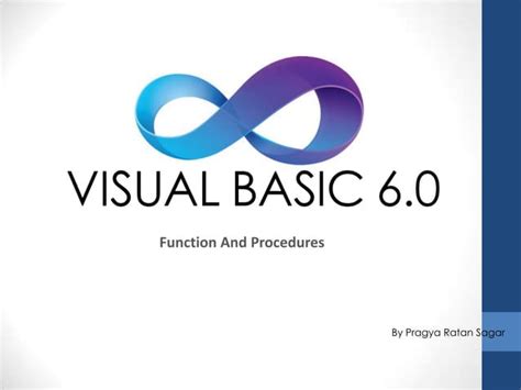 Vb Function And Procedure Pptx