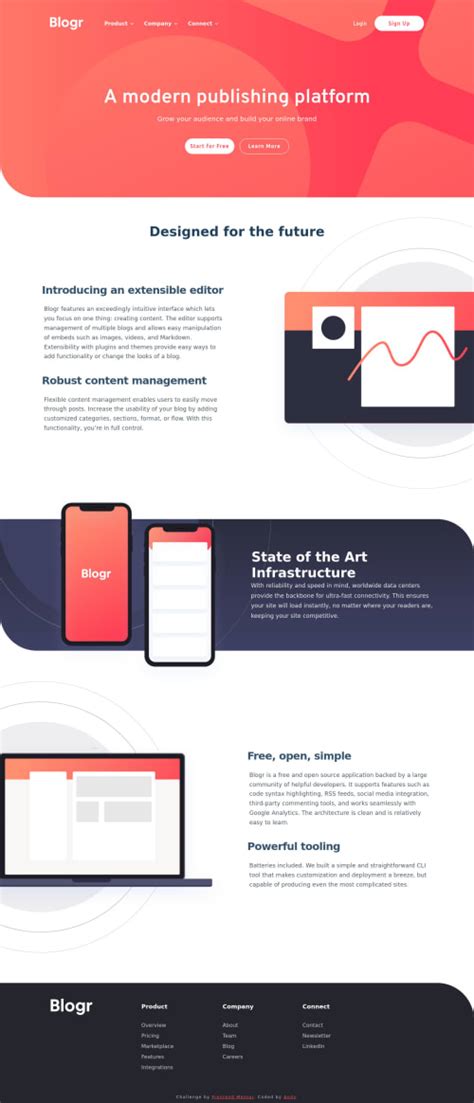 Frontend Mentor Responsive Landing Page With Nextjs Bootstrap Coding Challenge Solution