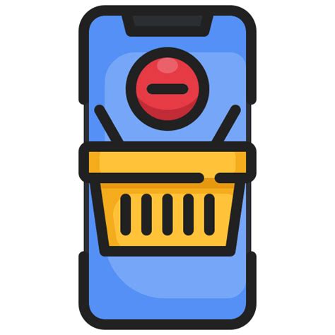 delete cart generic color lineal color icon