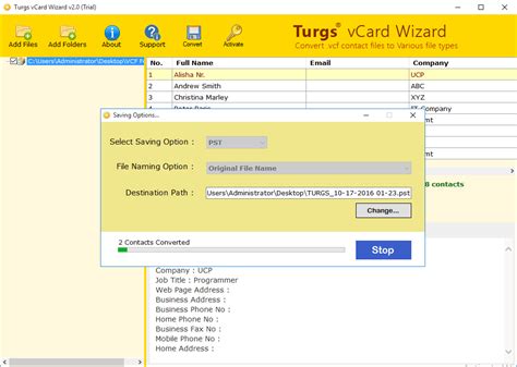 VCard Converter Export VCard Contacts To Different File Formats