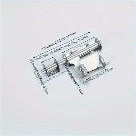 Заключващ Механизъм За Порта От Неръждаема Стомана Анти кражба Болт За Врата С Отвор За