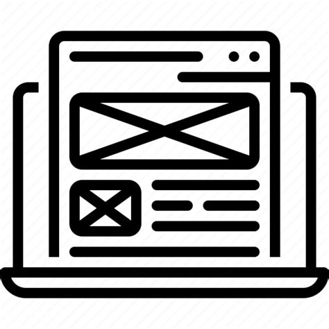 Wireframe Programming Layout Browser Webpage Software Website