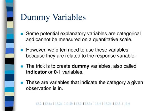 PPT Dummy Variables PowerPoint Presentation Free Download ID 810770