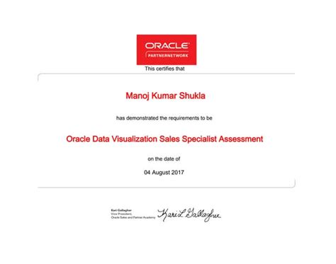 Oracle Data Visualization Sales Specialist Assessment Ppt