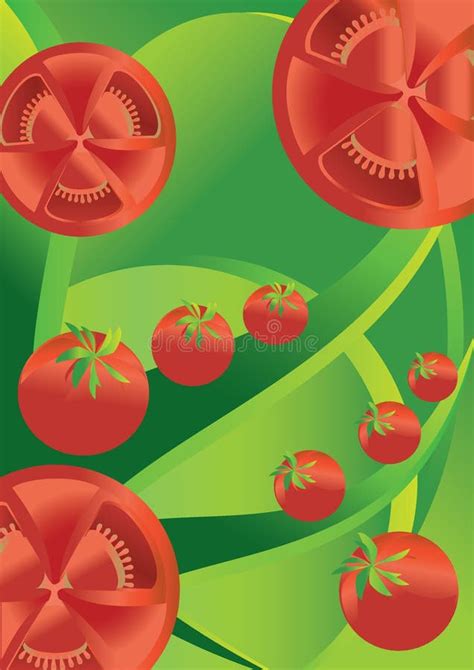 Tomato Abstract Background Stock Vector Illustration Of Luscious