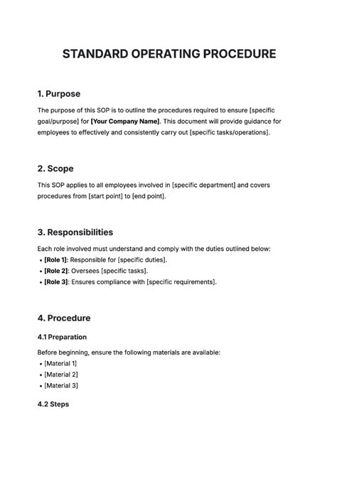 Free Ai Standard Operating Procedure Sop Generator Maker