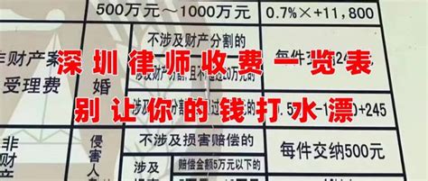 深圳律师收费一览表， 别让你的钱打水漂 知乎