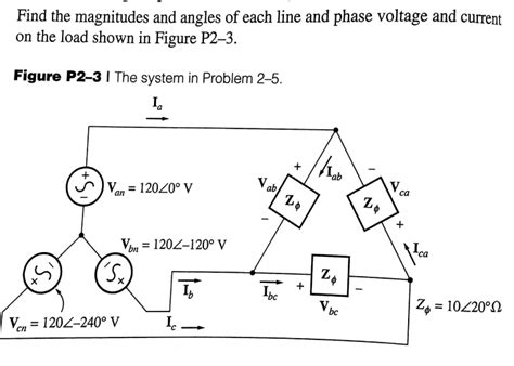 Find The Magnitudes And Angles Of Each Line And Phase