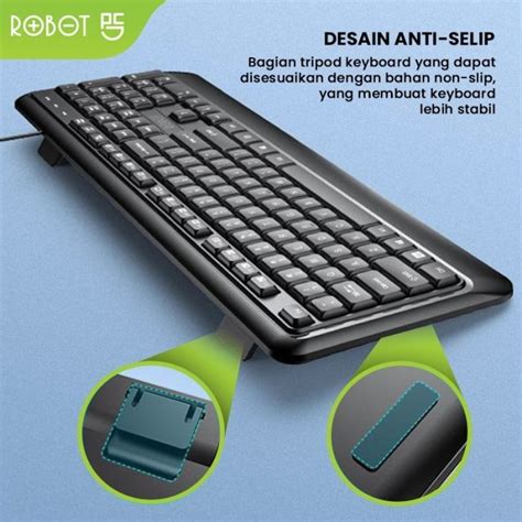 Keyboard Mouse Robot Km2600 Black Btgcom