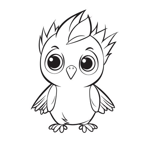 아기 올빼미 색칠 페이지 개요 스케치 드로잉 벡터 왕관앵무 그리기 왕관앵무 개요 왕관앵무 스케치 Png 일러스트 및 벡터 에 대한 무료 다운로드 Pngtree