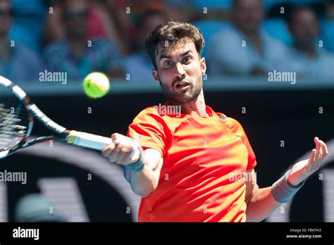 Melbourne Australia 18th Jan 2016 Yuki Bhambri Of India In Action