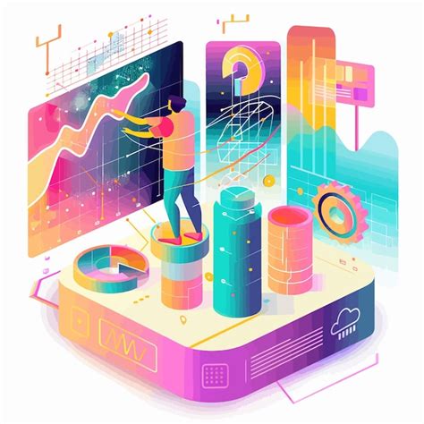 Premium Vector Dataanalyticsvectorillustrationstockmarket